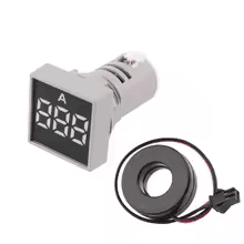 Smidnya Square Indicator Ammeter AC 0~100A | White Panel Meter for ...