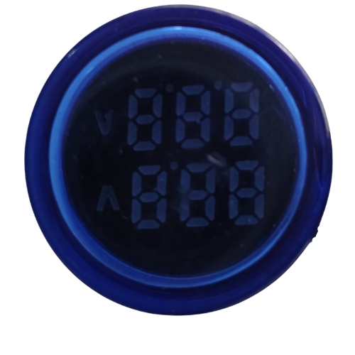 Smidnya Blue Round Voltmeter and Ammeter – Accurate Panel Meter for ...