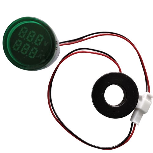 Smidnya Green Panel Voltmeter & Ammeter – Dual Display for Real-Time ...