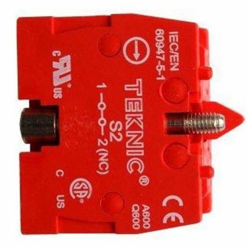 teknic NC Element S2 Normally Closed Contact Block for Industrial ...